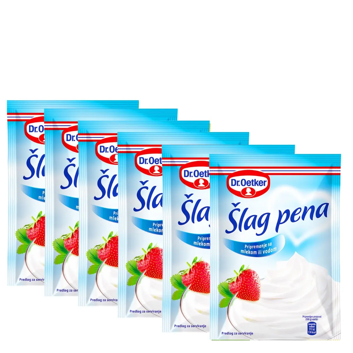 DR. OETKER Šlag pena, 40g, 6 komada