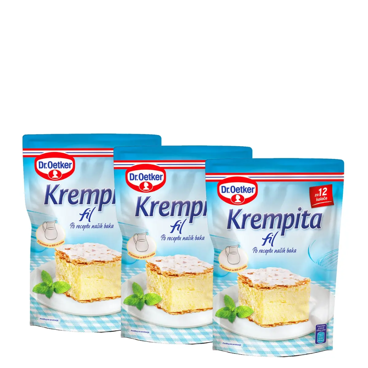 DR. OETKER Krempita fil 230g, 3 komada