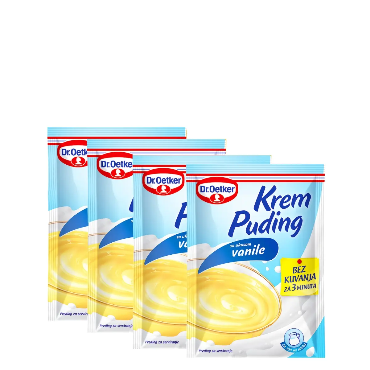 DR. OETKER Krem puding vanila 50g, 4 komada