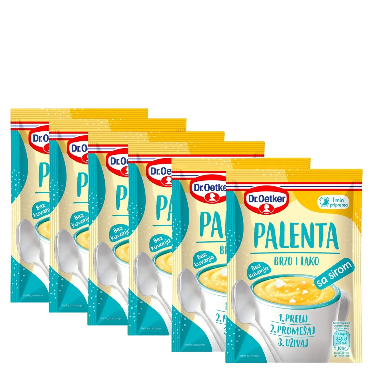 DR. OETKER Instant palenta sa sirom, 55g, 6 komada