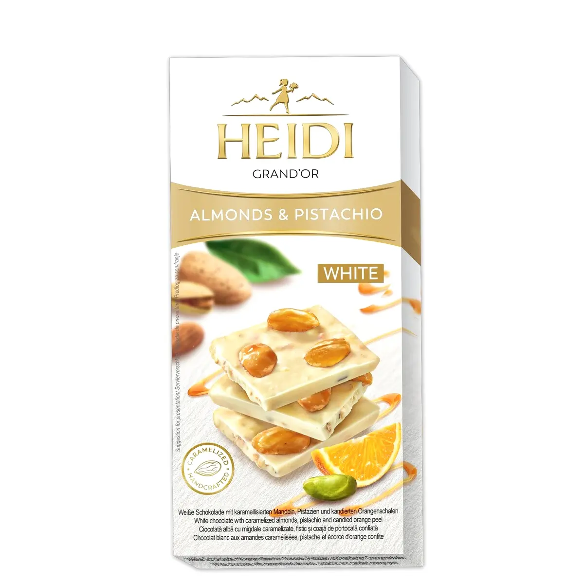 HEIDI Bela čokolada sa bademom i pistaćijem Grand Or 100g