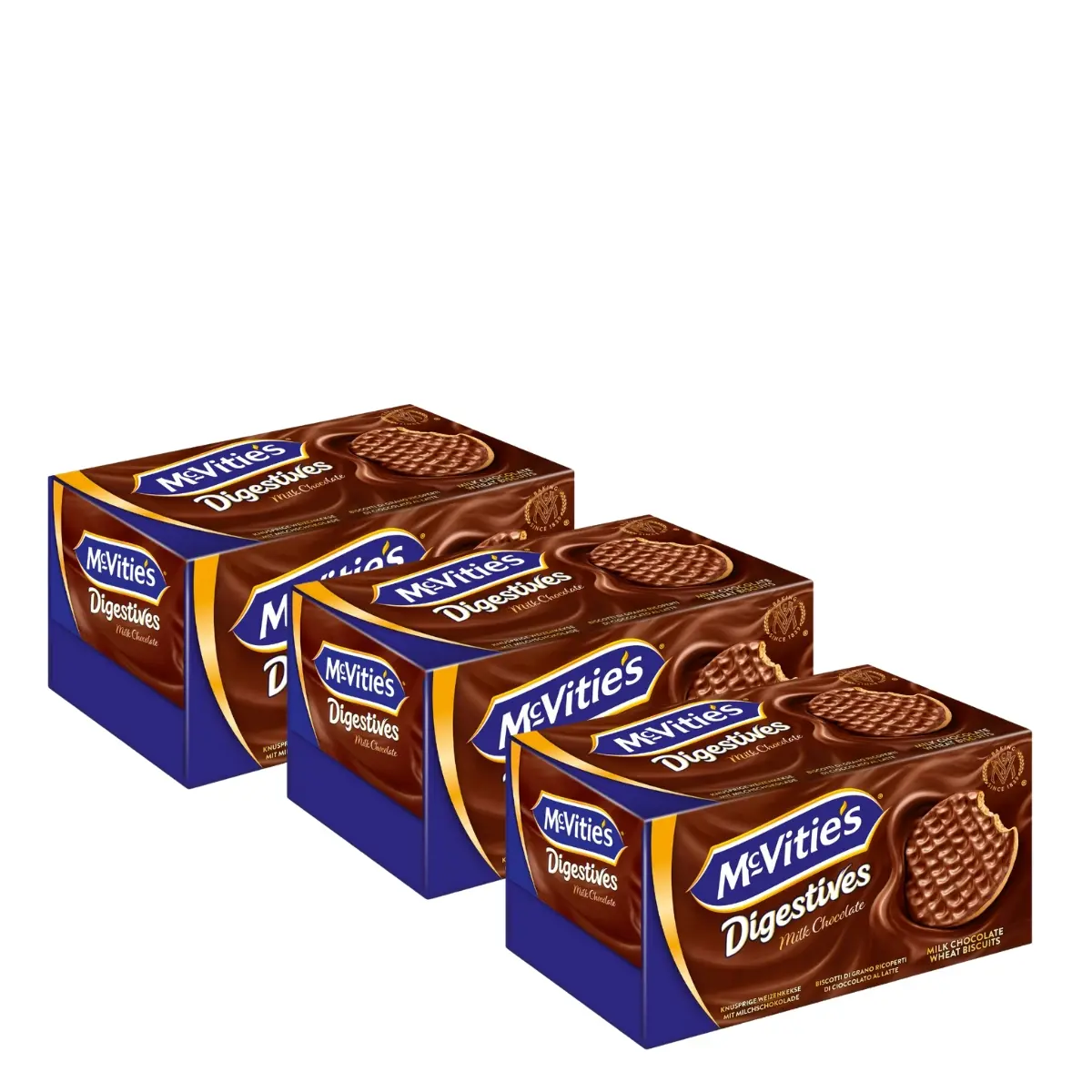 MCVITIE`S Digestives keks sa mlečnom čokoladom, 200g, 3 komada