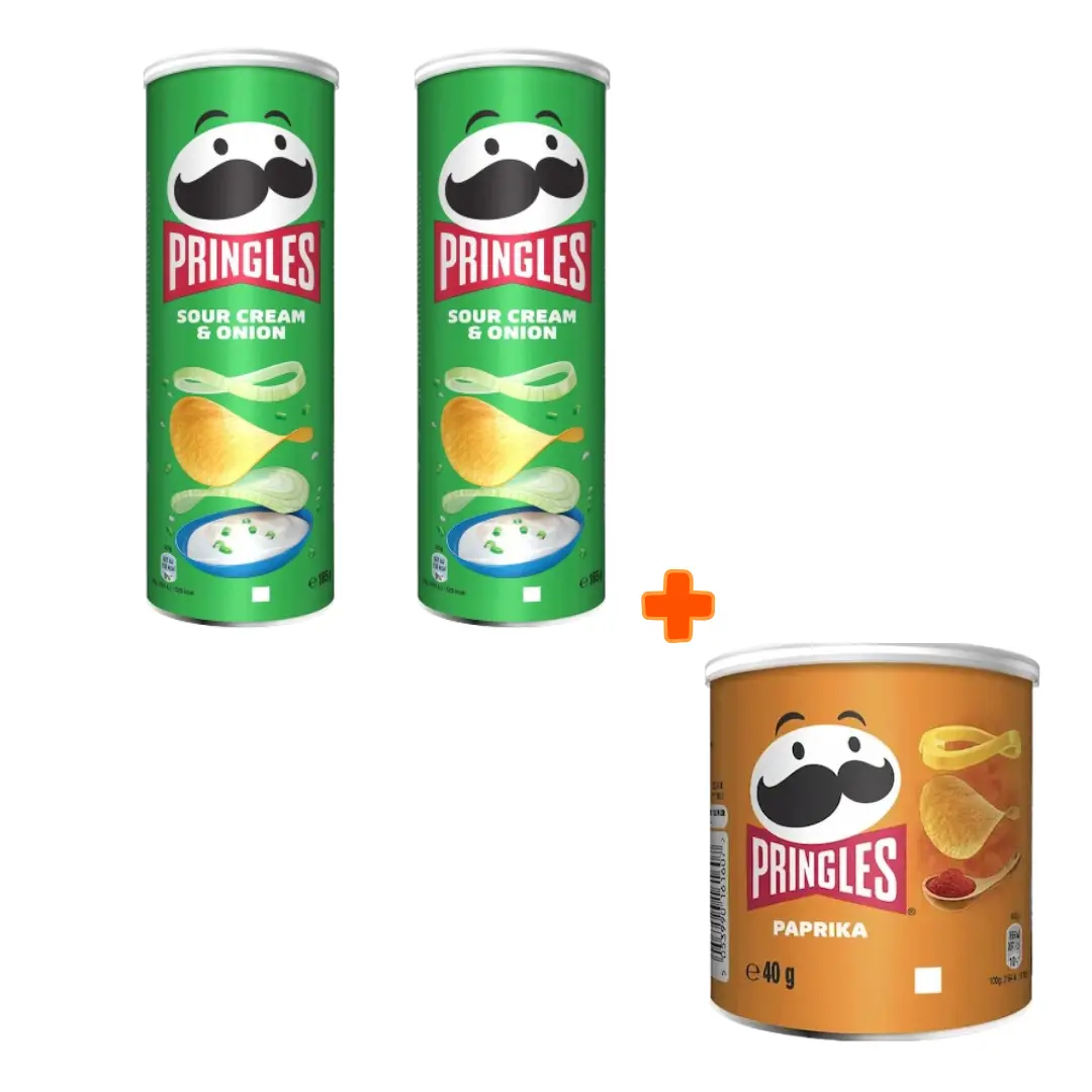 PRINGLES Čips paket, 3 proizvoda