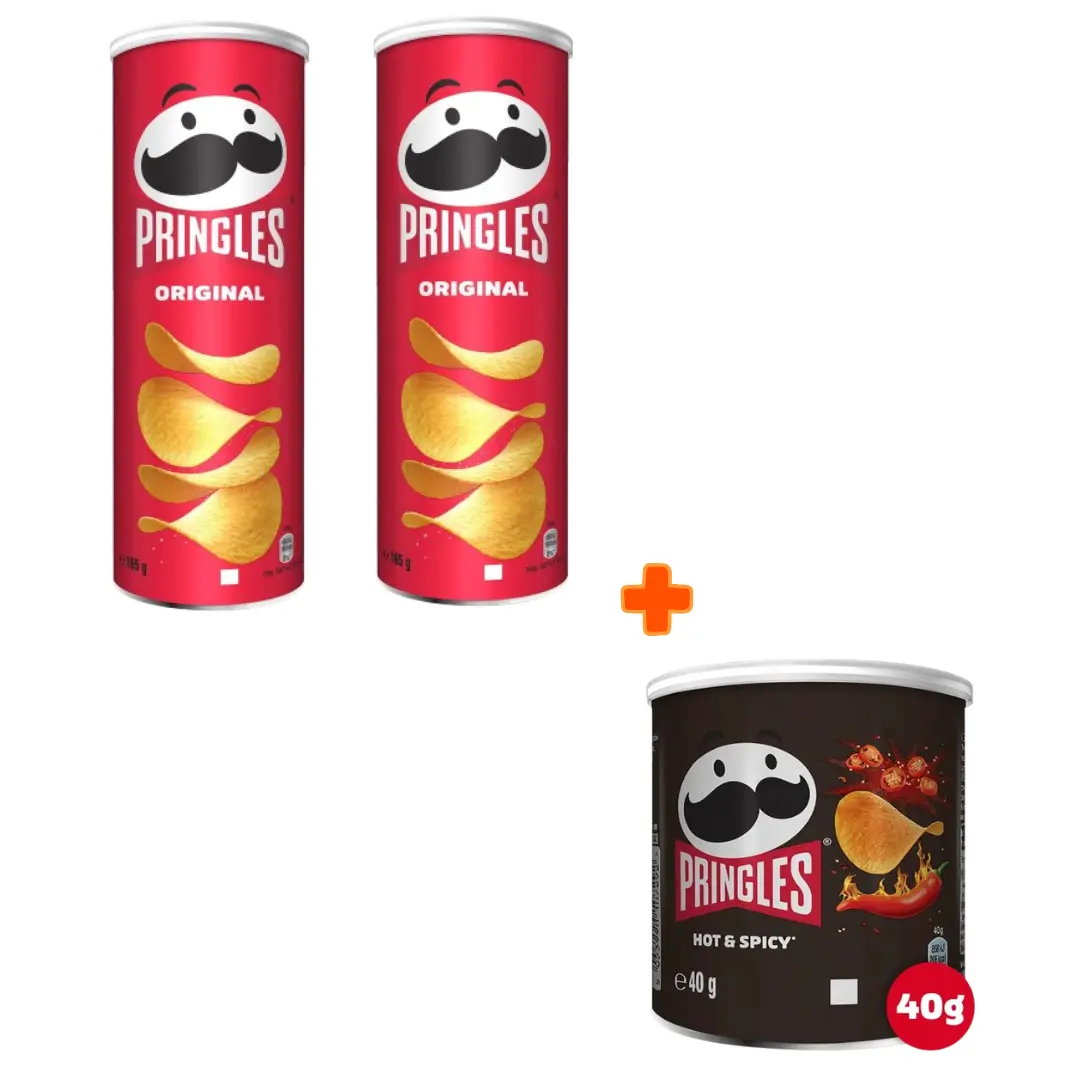 PRINGLES Čips paket, 3 proizvoda