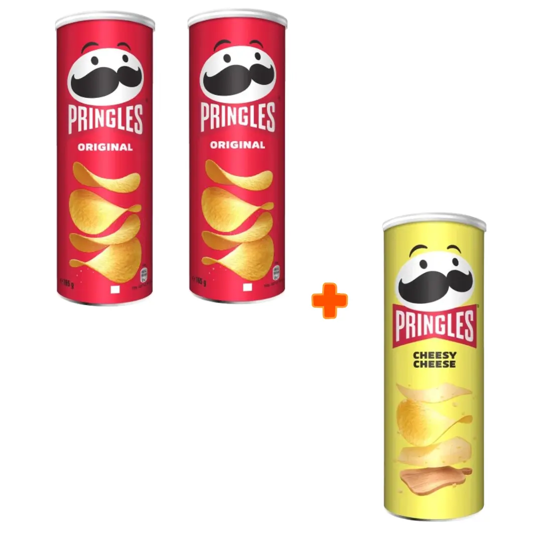 PRINGLES Čips paket, 3 proizvoda