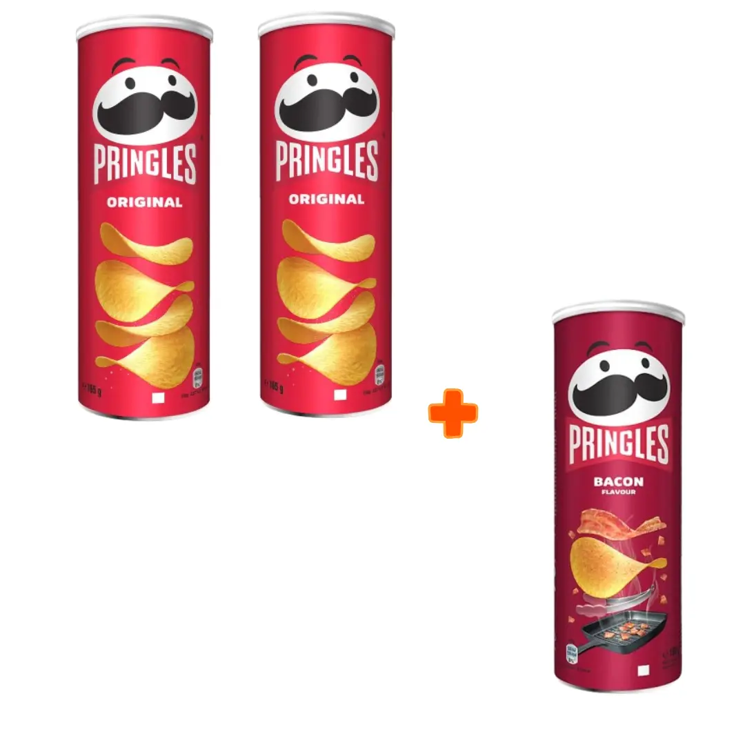 PRINGLES Čips paket, 3 proizvoda