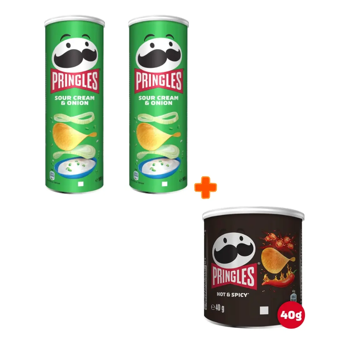 PRINGLES Čips paket, 3 proizvoda