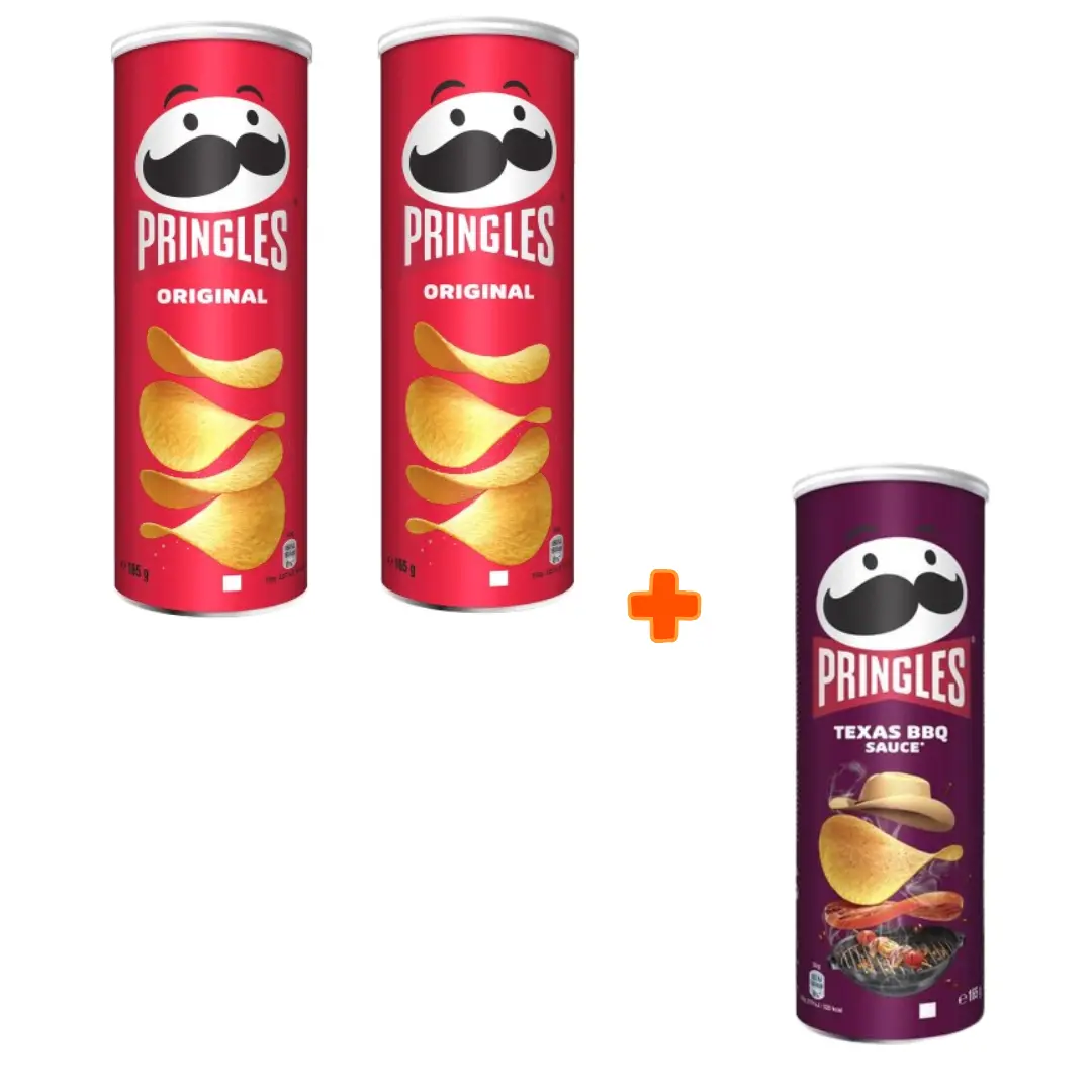 PRINGLES Čips paket, 3 proizvoda