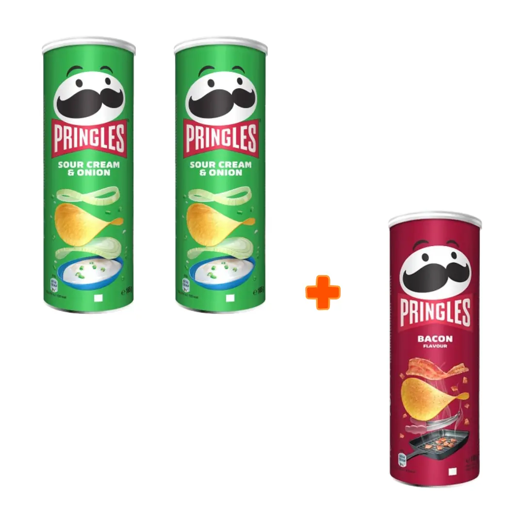 PRINGLES Čips paket, 3 proizvoda