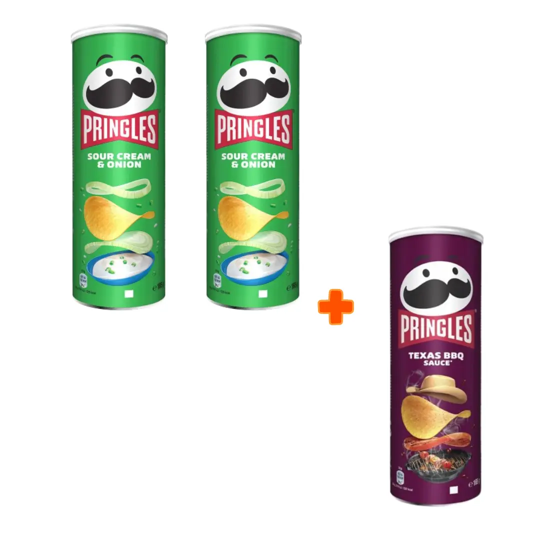 PRINGLES Čips paket, 3 proizvoda