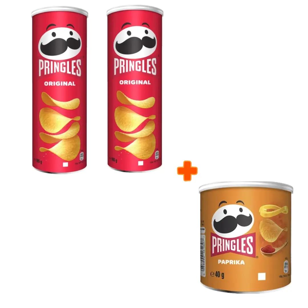 PRINGLES Čips paket, 3 proizvoda