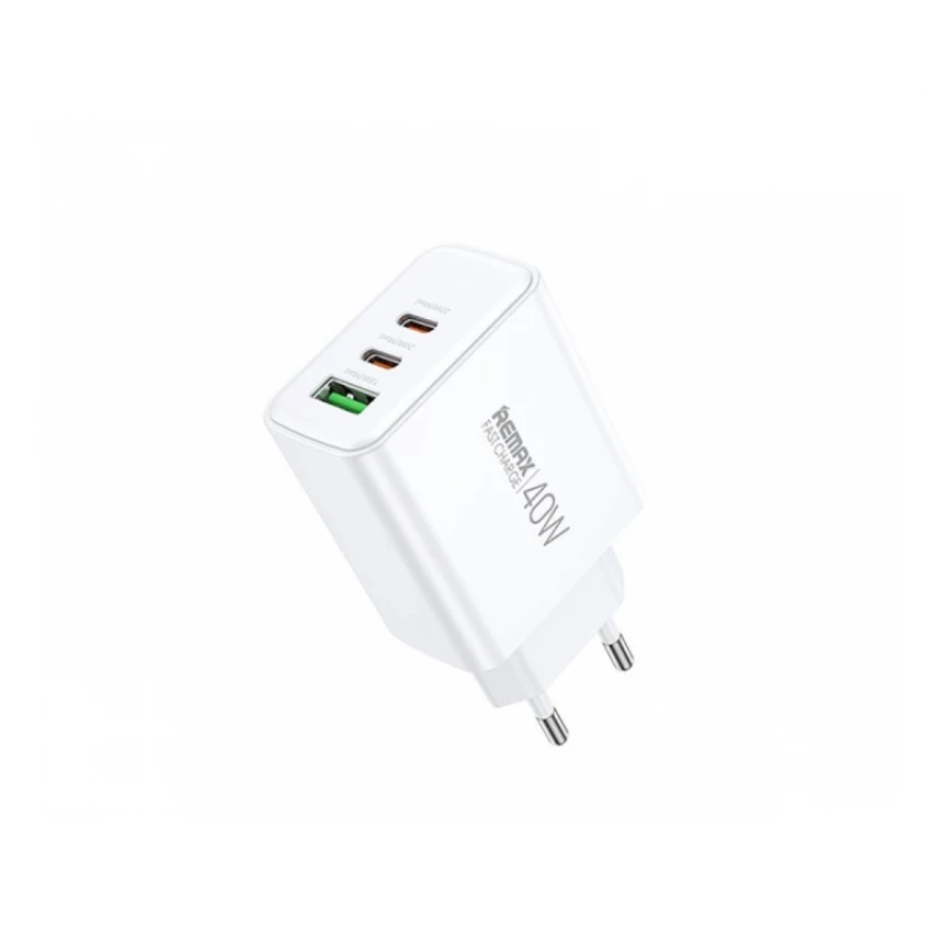 REMAX Strujni Fast punjac Kiddy 1xUSB 3.0 + 2xTIP C 20W RP-U123, beli