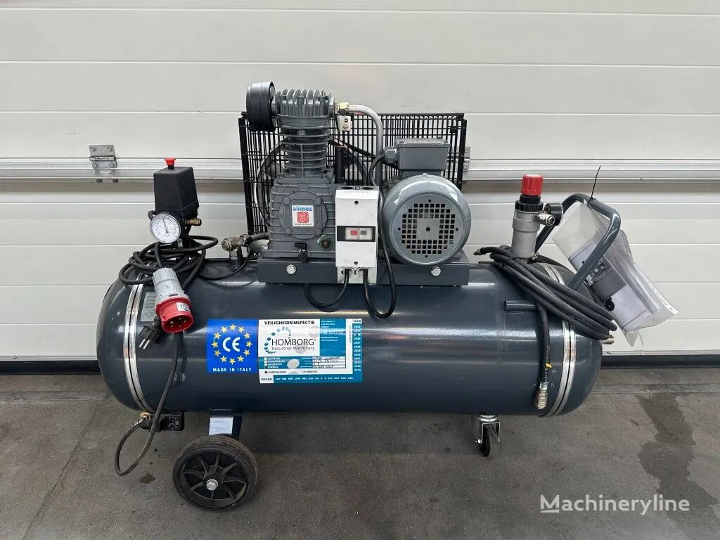 Novi Airmec CRT102 + S Oliegesmeerde Zuigercompressor 2.5 PK 375 L / prenosivi kompresor