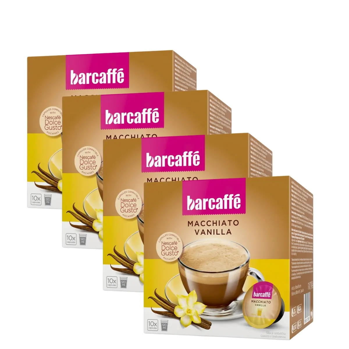 BARCAFFE Perfetto Macchiato Vanila 10 Dolce Gusto kompatibilnih kapsula, 4 komada