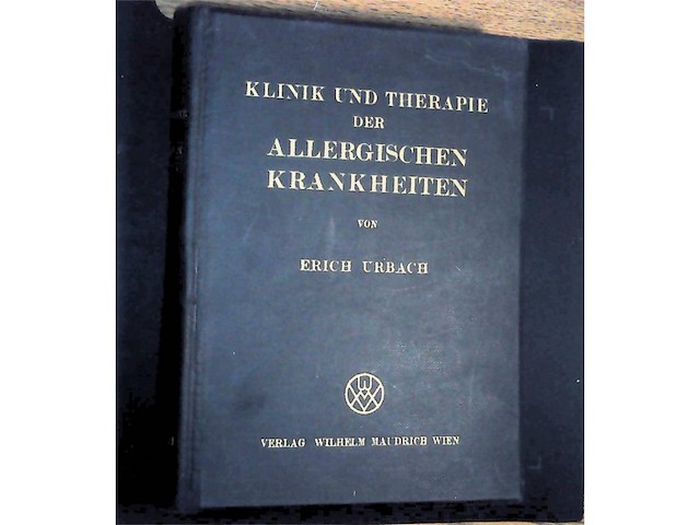 Erich Urbach ➡️ Klinik und therapie der Allergischen