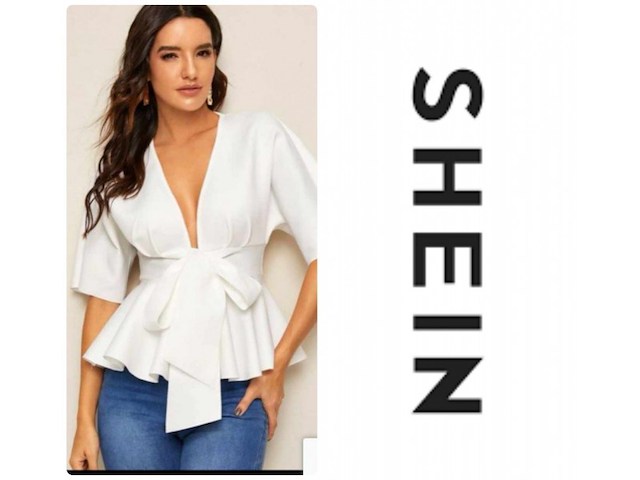 *SHEIN* peplum bluza-blejzer sa masnom