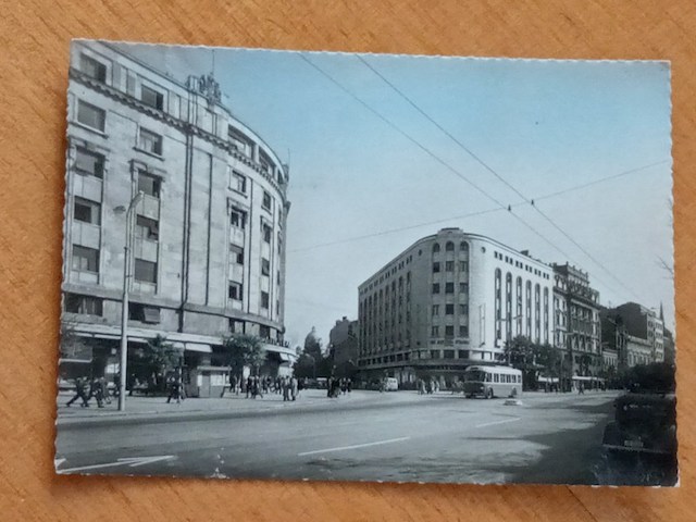 Beograd - Terazije - Autobus - Automobil - 1960.g