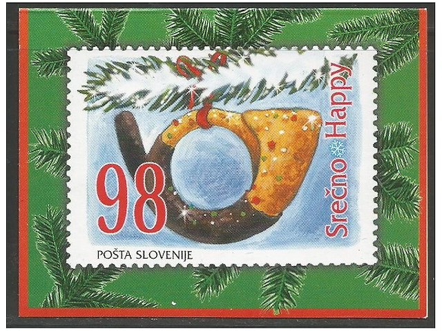 Slovenija,Božić i Nova godina 1997.,karnet,čisto