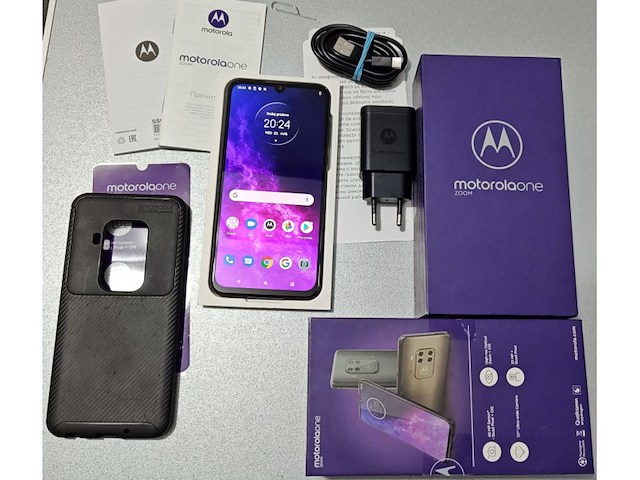 Motorola One Zoom Electric Gray 4GB 128GB  + maska