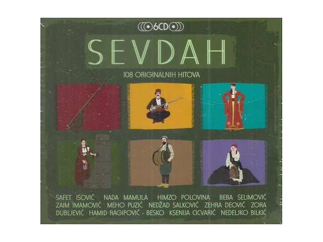 Sevdah -108 Originalnih Hitova 6CD ( nema diska broj 3)