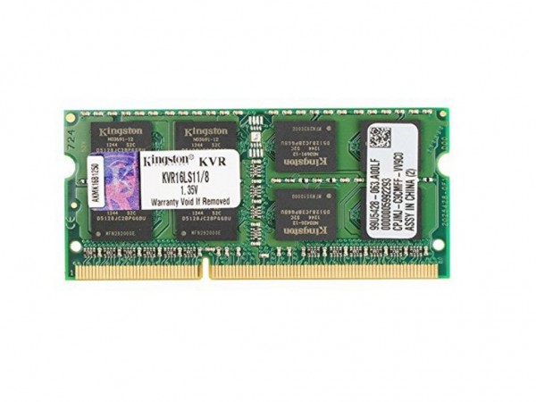 Kingston SODIMM DDR3 8GB 1600MHz KVR16LS118 1.35V' ( 'KVR16LS118' )