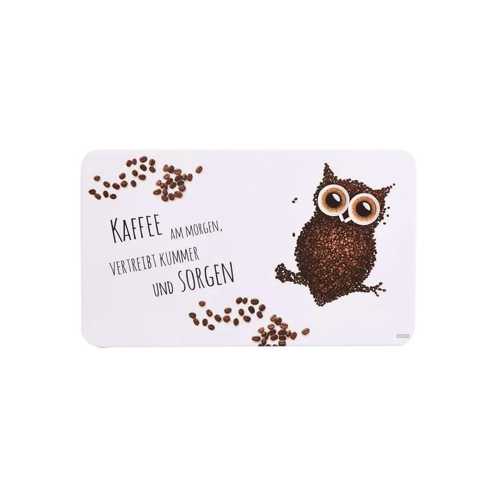 KESPER KSP32369 DEKORATIVNI PODMETAČ ZA DORUČAK MELAMIN 23,5X14CM COFFEE OWL