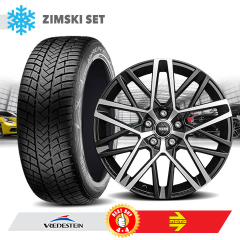 215/60 R17 SET Z VREDESTEIN + MOMO AVE MB POL 4/108