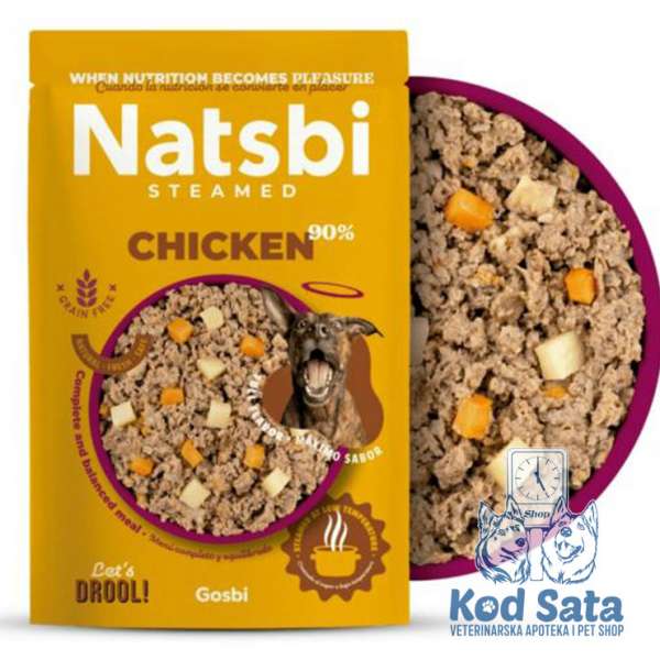 Natsbi Gastronomska Kuvana Hrana Za Pse, Piletina 200g