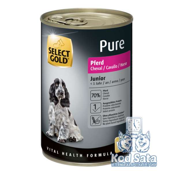 Select Gold Pure Konzerva Za Štence, Konjetina 6x400g