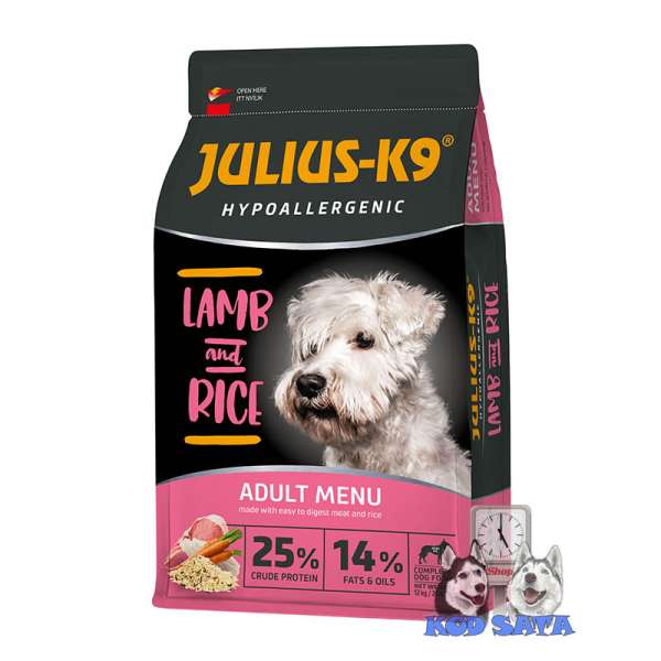 Julius K9 Hipoallergenic Hrana Za Pse, Jagnjetina i Pirinač 12kg