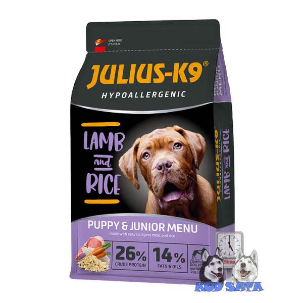 Julius K9 Puppy&Junior Hipoallergenic Hrana Za Štence, Jagnjetina 12kg