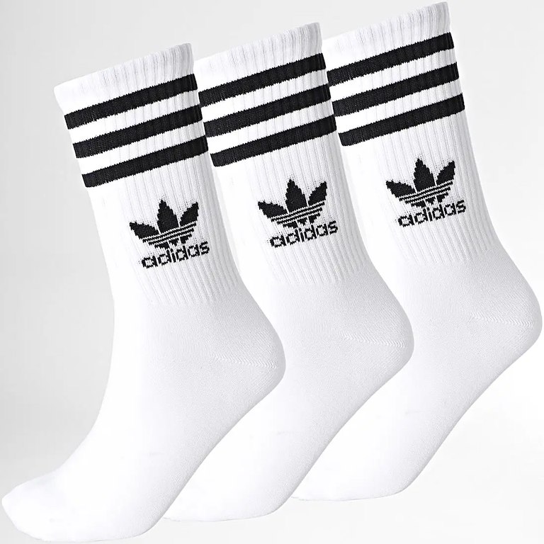 ADIDAS Ženske čarape, 3 para, Bele