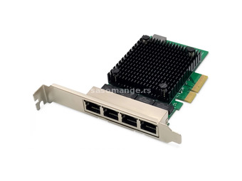 DIGITUS DN-10136 4 port 2.5 Gigabit Ethernet network card RJ45 PCI Express RTL8125B