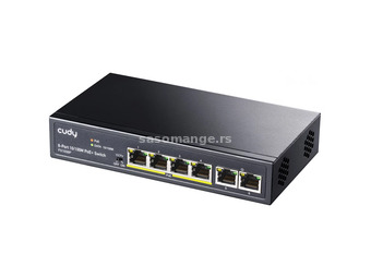 CUDY 6-Port 10/100M PoE+ Switch FS1006P