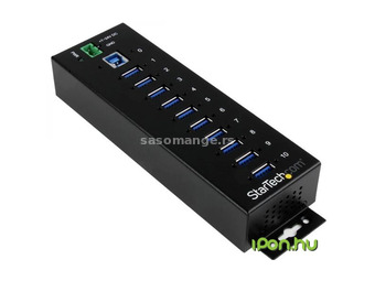 STARTECH 10-Port Industrial USB 3.0 Hub - ESD and Surge Protection