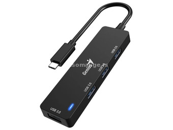 GENIUS UH-400 4 portos USB hub black