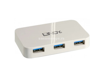 LINDY 4 Port USB 3.0 Hub white