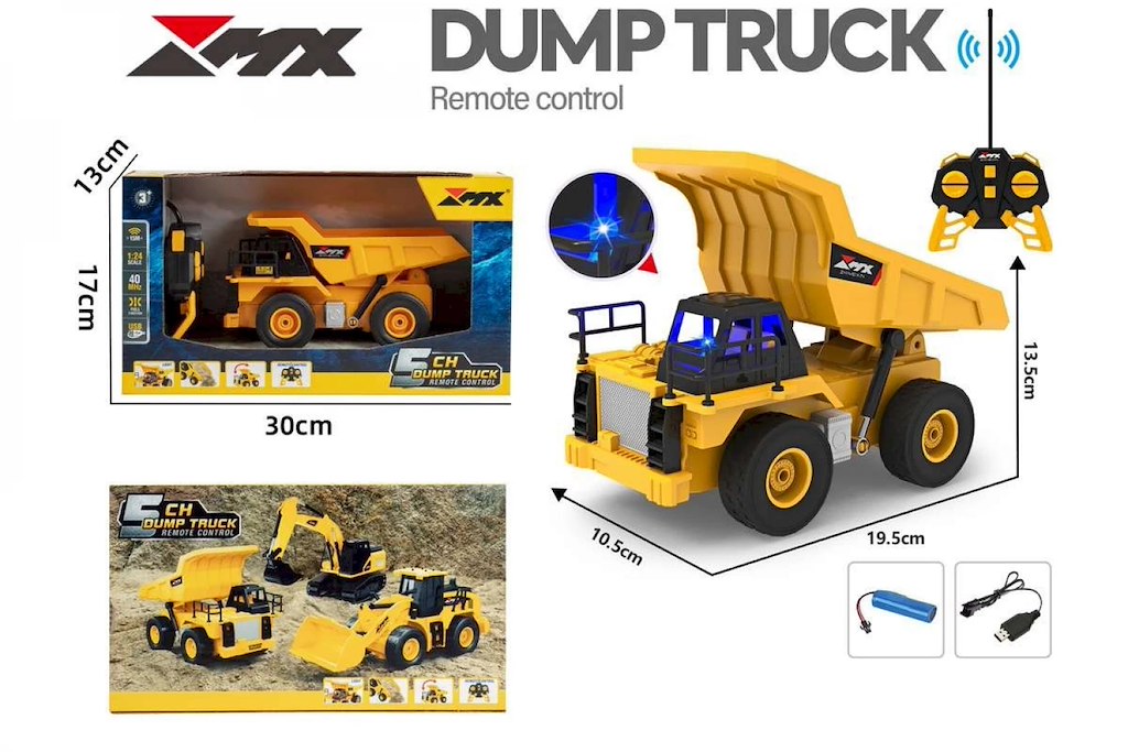 KAMION DUMPER R/C 1:24 40HZ 5CH