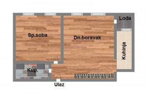 Odličan stan u izgradnji na Klisi -46m2