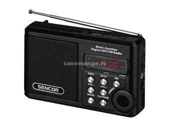 SENCOR radio SRD 215 B USB, MP3 crni