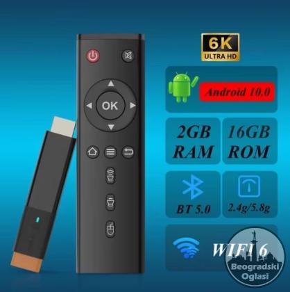 T2 Smart tv box stick sa blutootom 5.0 sluzi za gledanje besplatne kablovske televizije. Pretvorite vaš tv u smart tv i gledajte besplatno sve kablov