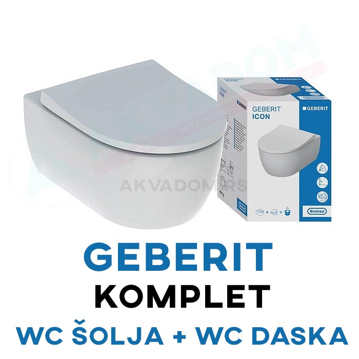 Komplet wc solja + wc daska ICON 500.784.01.1