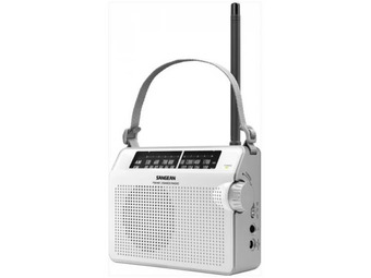 SANGEAN PR-D6 portable AM/FM portable radio white