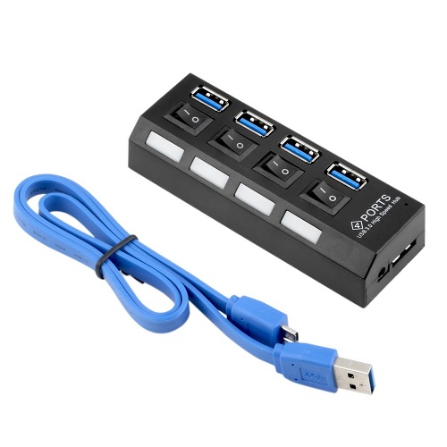 Usb HUB 3.0 4 porta crni