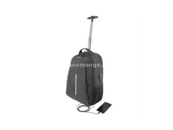 TORBA ZA LAPTOP 15.6" TROLLEY ROLLY USB PORT CRNA