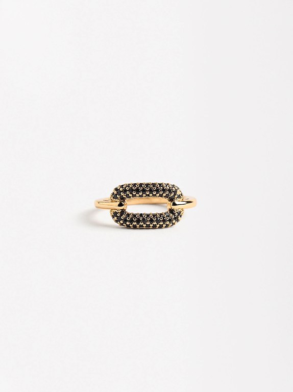 Gold Ring With Zirconia