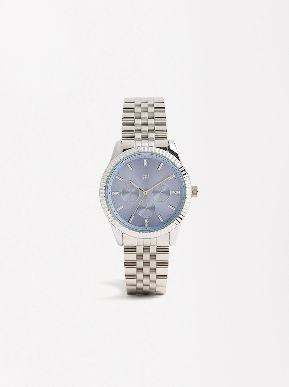 WATCH WITH STAINLESS STEEL WRISTBAND