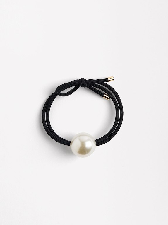 Hair Elastic With Pearl