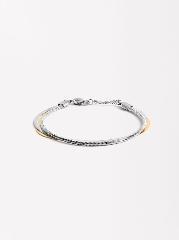 Triple Two-Tone Bracelets - Stainless Steel