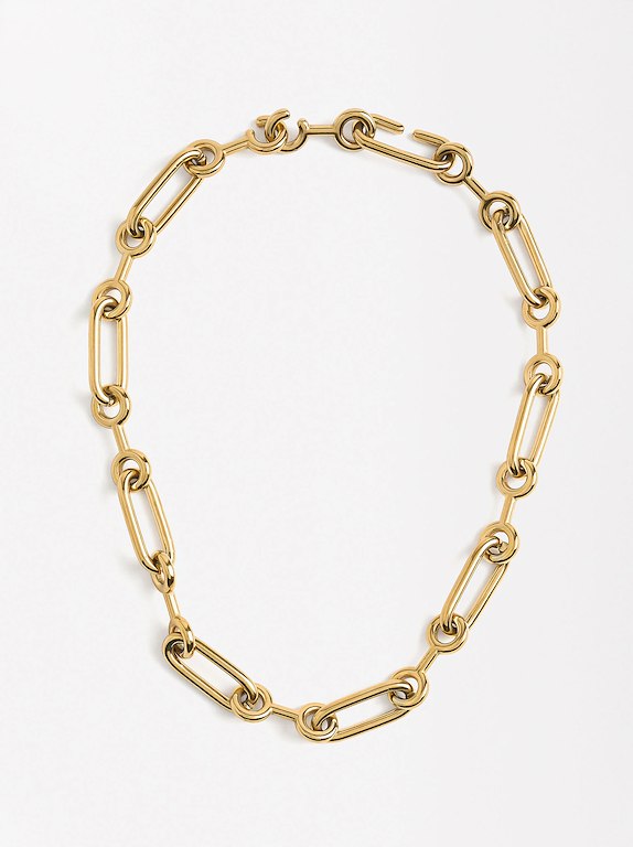 Short Link Necklace - Stainless Steel